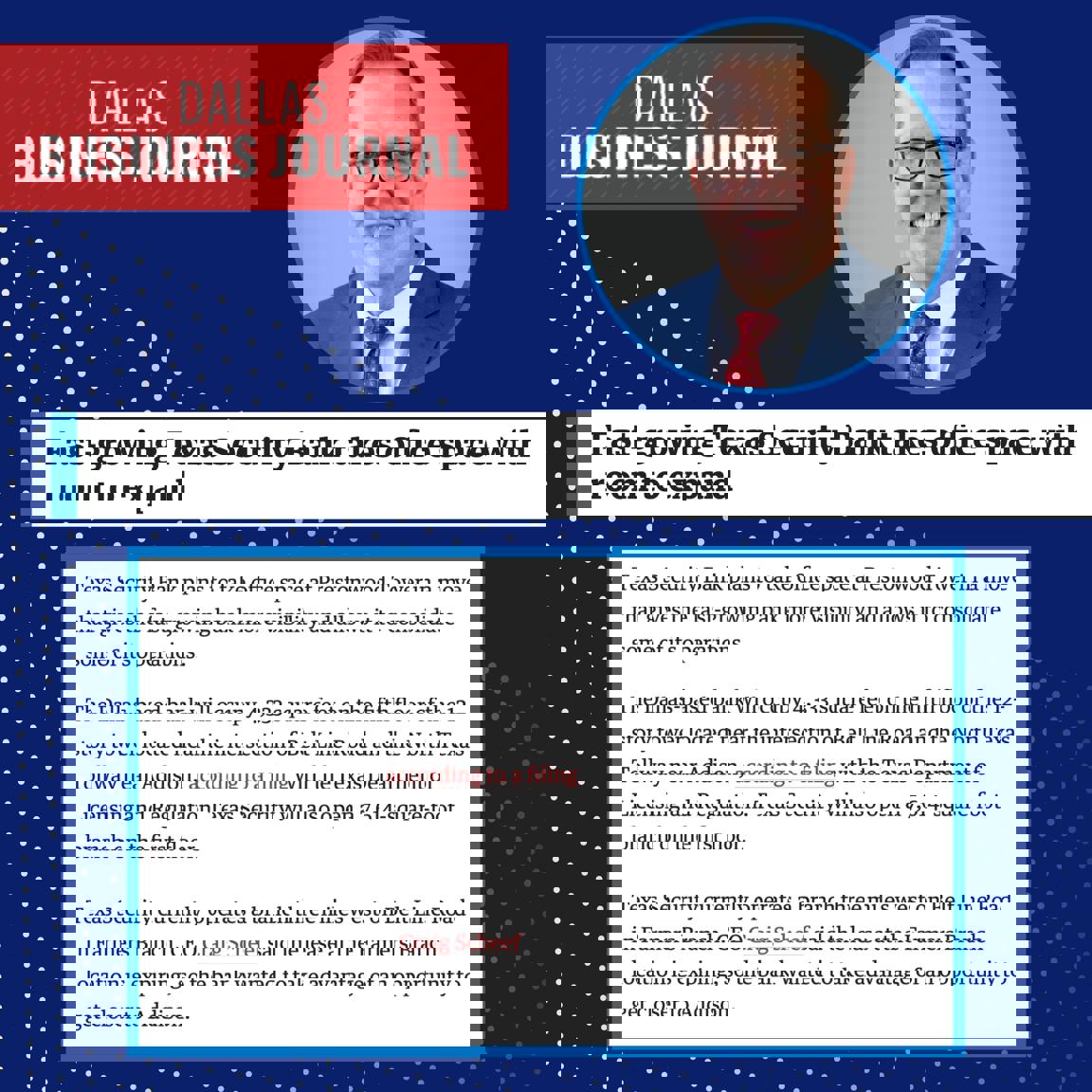 In The News - Texas Security Bank - Texas Security Bank