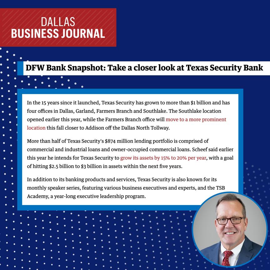 In The News - Texas Security Bank - Texas Security Bank
