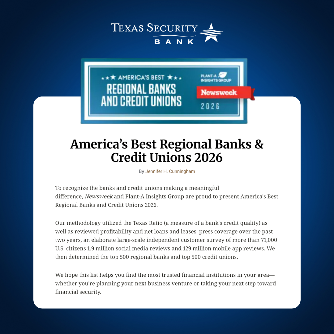 Online Banking Login - Texas Security Bank - Texas Security Bank